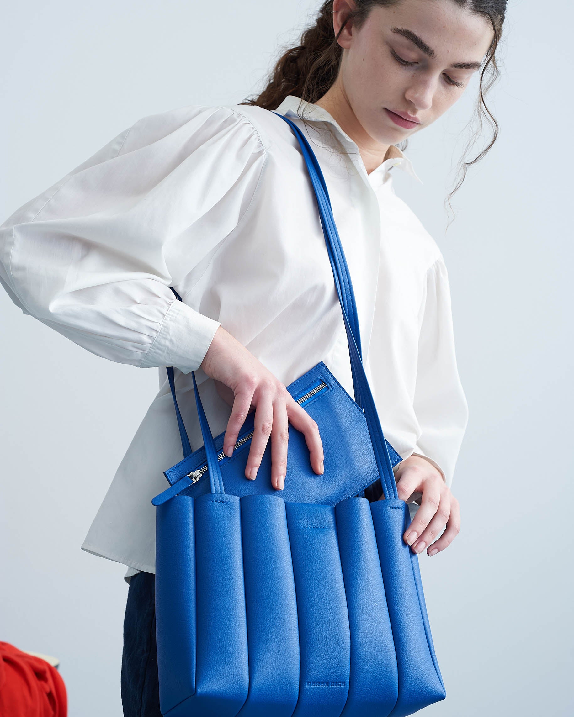 Tote shell bag D5 - Royal · DEREN RICE – Deren Rice